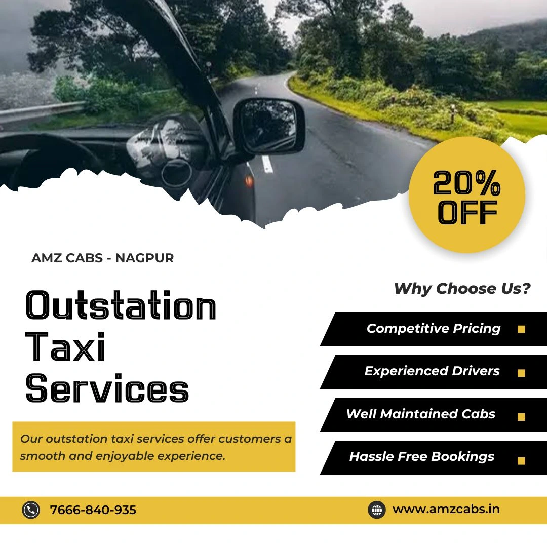 Booking Outstation Cabs in Nagpur - AMZ Cabs